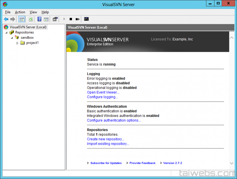 Visualsvn Server Enterprise 412 Administración Del Servidor